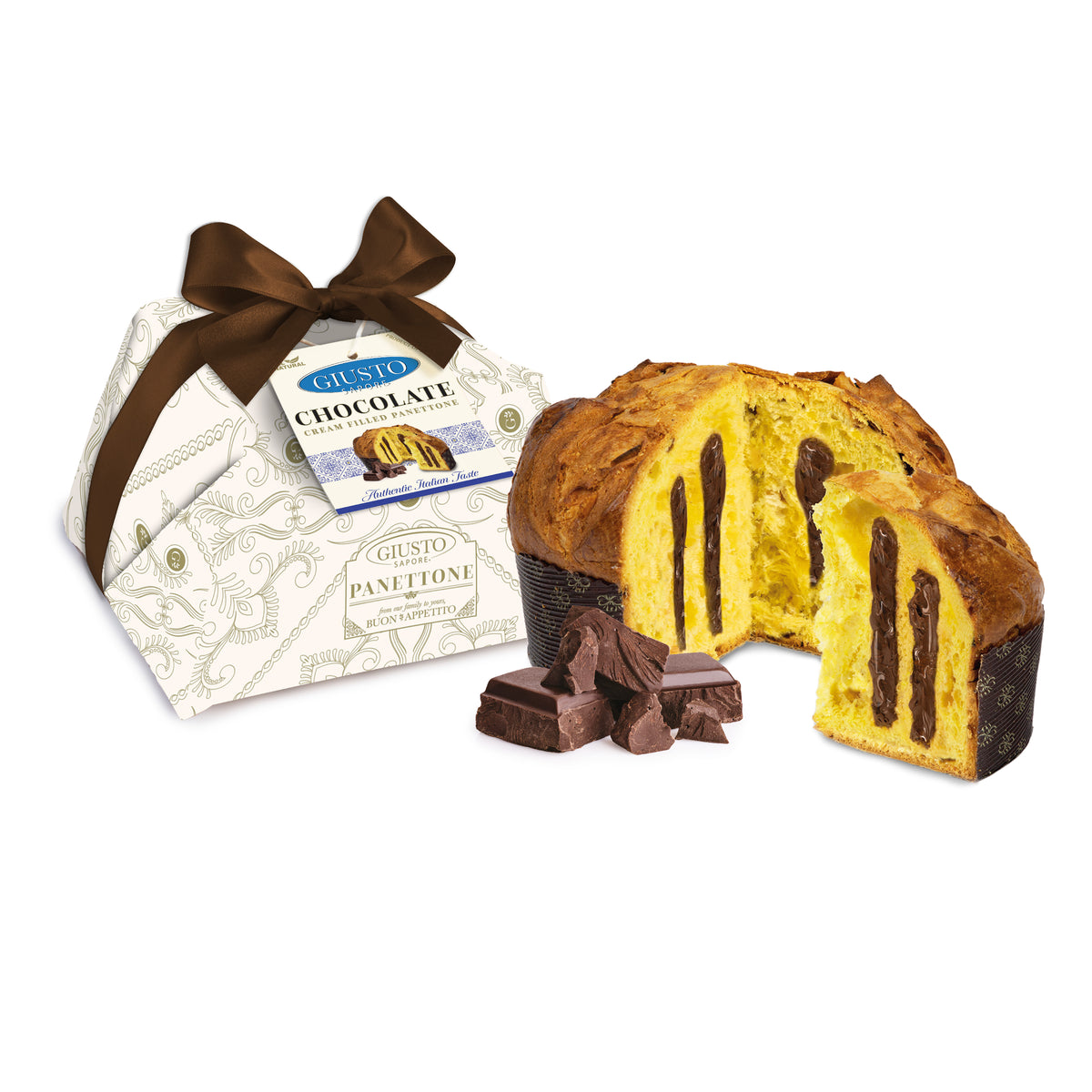 Panettone filled with Chocolate Cream – Giusto Sapore