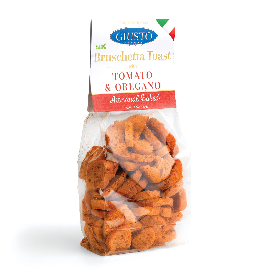 Bruschetta Toast - Tomato & Oregano – Giusto Sapore