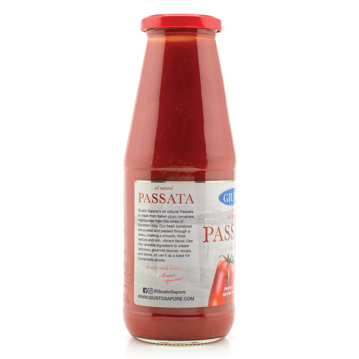 Italian Passata (Strained) Tomatoes – Giusto Sapore